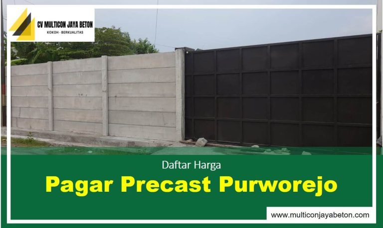 Daftar Harga Pagar Precast Purworejo Terlengkap - 081327852079