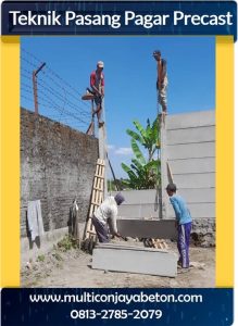 4 Teknik Pasang Pagar Precast Yang Dijamin Kokoh